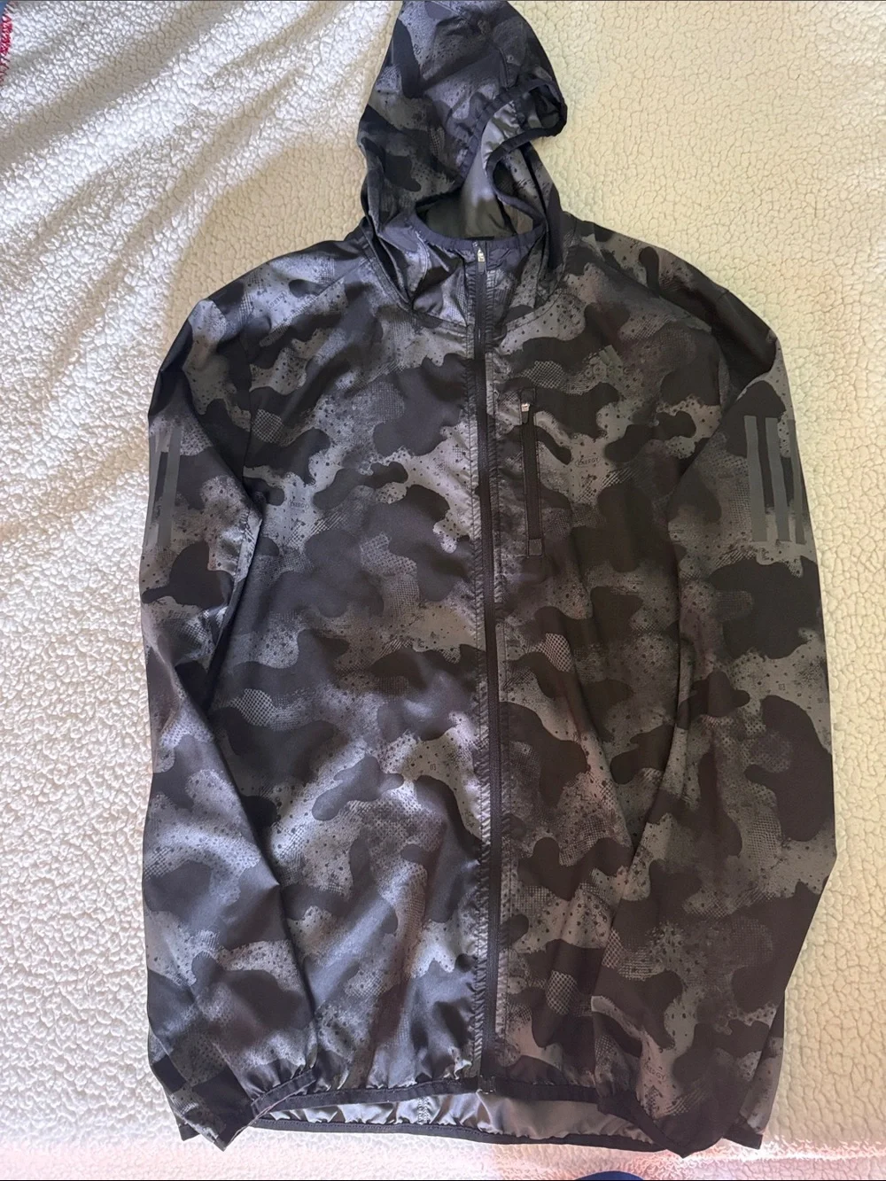 adidas | Jackets & Coats | Adidas Mens Running Hooded Windbreaker With ...